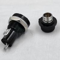 China 10A 250V Bakelite Fuse Holder Electric Fuse Cutout Box and Screw Type Panel Mount Fuse Holder  5*20mm for sale