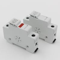 China 10X38 1A to 32A 1000V DC Solar PV Fuse Holder GPV Thermal Porcelain Fuse Base Switch with Indicator Lamp for sale