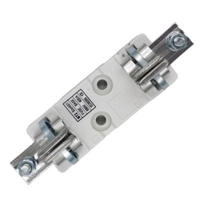 China High Quality HRC Ceramic NH2 or NT2 Type Blade Fuse Holder 500V 120KA 400A NT2 NH2 Fuse Link High Performance Component for sale