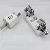 China Good Quality Hrc Ceramic NH2 or NT2 Type Blade Fuse Base with 500V 120KA gG 400A NT2 NH2 Hrc Fuse Link for sale