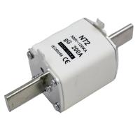 China High Breaking Capacity HRC Ceramic Copper Blade Fuse Block Links 500V 120KA 200A NT2/NH2 Non-Indicating Fast Blow CE/TUV for sale