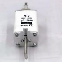 China High Breaking Capacity HRC Ceramic Copper Blade Fuse Block Links 500V 120KA 200A NT2/NH2 Non-Indicating Fast Blow CE/TUV for sale