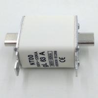 China HRC Ceramic NH or NT Type Blade Fuse Block Links with 500V 120KA gG 63A NT00 NH00 Hrc Fuse Link for sale