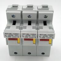 China High Thermal Breaking Capacity 690V 3P Cylindrical Fuse Base 125A RT18-125X Low Voltage Thermal Fuse Holder 22*58 Fuse Link for sale