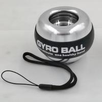 China Portable Metal Autostart Wrist Gyro Ball LED Lighting Speed Meter Enhances Arm Fitness Wrist Strength Silver/Black CE Certified for sale
