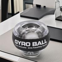 China Best Selling Auto-Start Gyro Wrist Trainer Ball Strengthener for Arm Workout TikTok Power Wrists PC+Zinc Alloy Platinum Black for sale