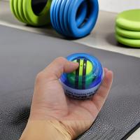 China Auto-Start Magic Wrist Trainer Portable Power Grip Ball Gyroscope Speed Meter Arm Strengthening Safety Durable Design Blue Zinc for sale