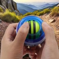China Auto-Start Magic Wrist Trainer Portable Power Grip Ball Gyroscope Speed Meter Arm Strengthening Safety Durable Design Blue Zinc for sale