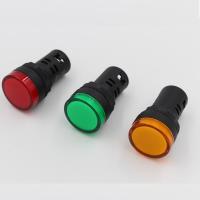 China 220 Volt LED Indicator Lights Red/Yellow/Green LEDs Plastic Material 22mm Mounting Hole IP44 Rated Screw Terminal Connector for for sale
