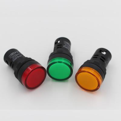 China 220V General-Purpose LED Indicator Light Signal Lamp RGB Light Plastic Material 22mm Mounting Hole Diameter IP44 Screw Terminal for sale