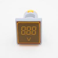China Mini Panel 230V Single Phase Square Digital Ammeter LED Indicator Light IP53 0.5 Accuracy 500V AC/DC Voltage Measurement ABS for sale