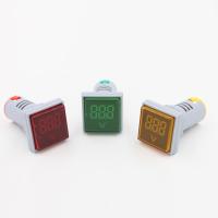 China Mini Panel 230V Single Phase Square Digital Ammeter LED Indicator Light IP53 0.5 Accuracy 500V AC/DC Voltage Measurement ABS for sale