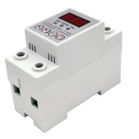 China LED Display 40A 63A 230V Din Rail Adjustable Digital Over Under Voltage Relay Surge Protector Limit Over Current Protection for sale