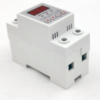 China LED Display 40A 63A 230V Din Rail Adjustable Digital Over Under Voltage Relay Surge Protector Limit Over Current Protection for sale