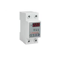 China 63A Din Rail Voltage Display Relay Single Phase 230V 50Hz Automatic Reconnect Protector with Over/Under Voltage Protection for sale