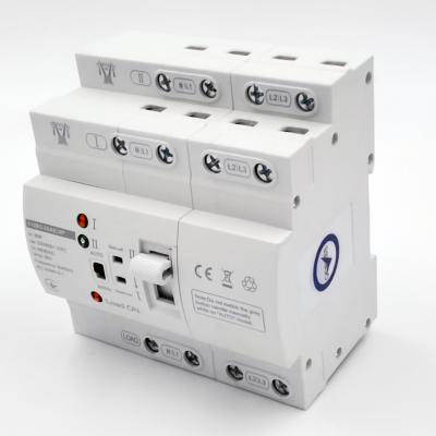 China Dual Power Transfer Switch 4P 63A AC400V Automatic Electric Gear for Solar Electric System ATS Changeover Switch Type CB for sale