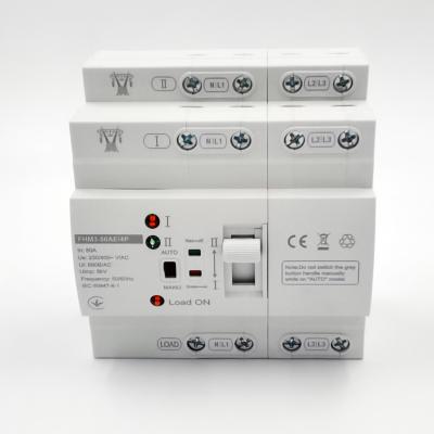 China Factory Price Din Rail Smart ATS Switch 4P 80A 400V Dual Power Automatic Transfer Changeover 4P Smart CB Switch for sale