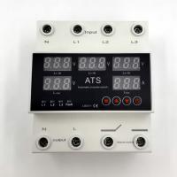 China Automatic Transfer Switch 5 Display ATS Over/Undervoltage Overcurrent Protector 63A 80A 100A Three-Way Power Supply CB Type for sale