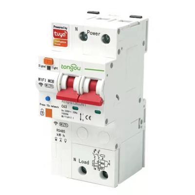 China Tuya WiFi Circuit Breaker 80A 2 Poles MCB Smart Remote Control Copper 6KA Industrial & Household Use for sale