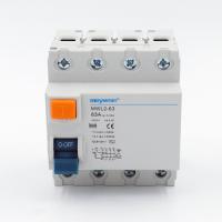 China 4 Pole Electromagnetic Type RCCB Residual Current Circuit Breaker AC 25a 40a 63a RCD Copper 4 Pole RCCB for sale
