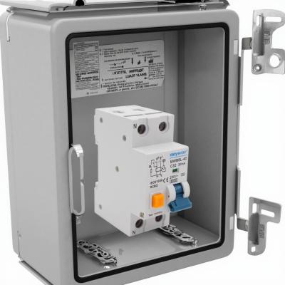 China Type 2P 25A Residual Current Circuit Breaker (MCB) Electronic RCBO Capacities 10mA 30mA 100mA 300mA 32A 40A Copper Material 6KA for sale