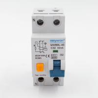 China 6A 10A 16A 20A 25A 32A 40A Electro Magnetic Type RCBO Residual Current Circuit Breaker 2P 4P 30mA with RCBO Made of Copper for sale