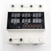 China Din Rail 3 Phase Automatic Transfer Selector Switch 4P 63A 80A 100A Dual Power 3*220V 3 ATS CB for sale