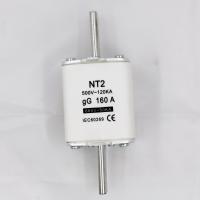China High Breaking Capacity 500V 120KA gG 160A HRC Ceramic Blade Fuse Block for Thermal Usage with NT2 NH2 Hrc Fuse Link for sale