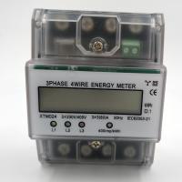 China 3 Phase 4 Wire  Energy Meter XTM024 Series Din Rail Smart Digital  KWH Meter 3*20(80)A 380V for sale