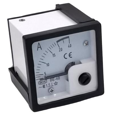 China Analog AC Ampere Panel Meter 48x48mm 480V Max AC Voltage 2000-3000A Range 50/60Hz for AC Current Measurement for sale