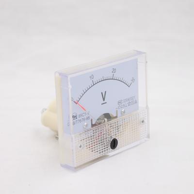 China 85C1 Analog Panel Volt Meter DC 30V and DC 0-30V Voltage Meter with Analog Panel DC Voltmeter 85C1 for sale