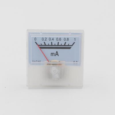 China 40*40mm Analog DC Ammeter 91L16 1mA 91L16 DC Ampere Meter with Analog Display for 91L16 Ammeter DC for sale