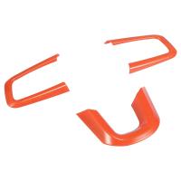 China Automotive Industry Auto Interior Parts PA PP PBT ABS Plastic Lnterior Steering Wheel Cover Trim With Red Black Grey for sale