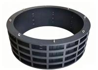 China Custom Special Shaped Arc Ring & Dual-Sided LED Screen Metal Frame with Galvanized Steel for Outdoor & Indoor Use for sale