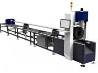China 1200W Mini CNC Laser Pipe Cutting Machine with Raycus Laser Source and Dual Pneumatic Chuck for 90-170mm Pipes for sale