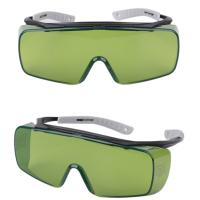 China Laser Safety Goggles with Efficient Harmful Light Filtration Anti UV & Hot Splash Protection and Durable Green Lens for sale