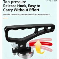China 60kg Lifting Capacity Handheld Permanent Magnet Lifter with Ergonomic Handle for Safe and Efficient Steel Plate Retrieval for sale