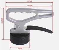 China High-Strength Permanent Magnetic Chuck with 60kg Pull Force and Ergonomic Handle for Efficient Laser Cutting Material Handling for sale