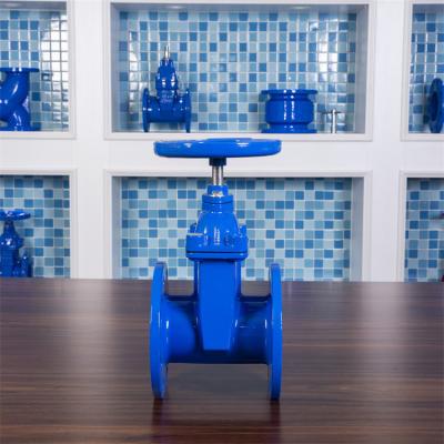 China QT450 Soft Seal Gate Valve PN10 DN80 Water Gas Oil Ball Mill Cast Iron for sale