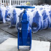 China Elastic Ductile Iron Gate Valve Silica Gel QT450 DN100 Dn300 Gate Valve Soft Seal for sale