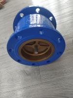 China Muffler QT450 Flange Type Non Return Valve Silencing Sewage PN10 PN16 Iron for sale