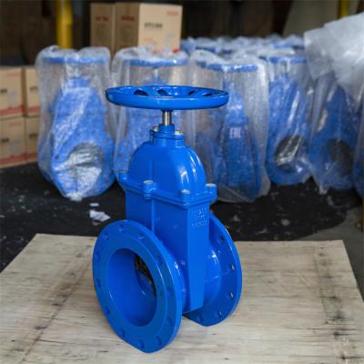 China Flange Ends Dn100 Gate Valve Resilient Seat Soft Seal Pn16 Z45X-16 German Standard for sale