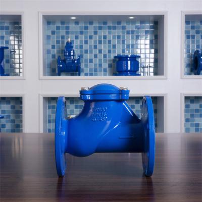 China DN150 Flanged Ball Check Valve PN16 300mm Cast Iron Check Valve Flange Ends for sale