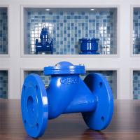 China DN500 PN16 Cast Iron Ball Check Valve Rubber Industrial Pumping for sale