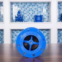China Ball Muffler Check Valve Flange Type DN100 Ductile Grey Iron Silencing for sale