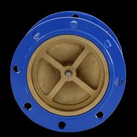 China GGG40 Nodular Cast Iron Check Valve Muffler Sewage Water Gas Oil PN16 PN10 for sale
