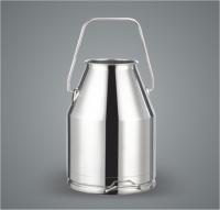China Custom Stainless Steel 304 Milking Machine Bucket with Long Handles - Dairy Milk Storage Container for sale