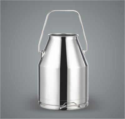 China Custom Stainless Steel 304 Milking Machine Bucket with Long Handles - Dairy Milk Storage Container for sale