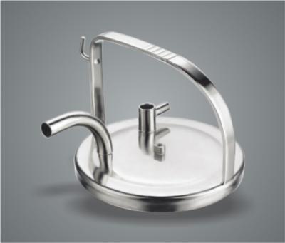 China Stainless Steel Dairy Bucket Lid for Cow Milking Machines with 1-Year Warranty and Clamp Connection for sale