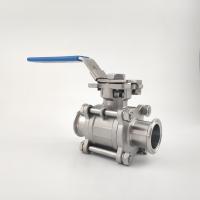 China SUS 304 Stainless Steel Sanitary Ball Valve - 10 Bar Pressure, 120°C Temperature, 1/2